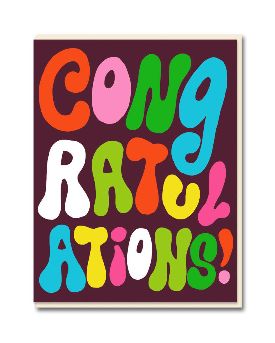 Congratulations Card by Jordan Sondler - Kiki Wonder