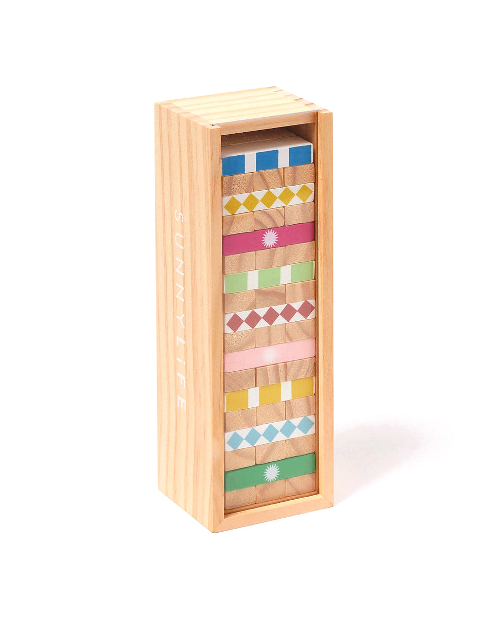Sunnylife Travel-Sized Jumbling Tower - Kiki Wonder